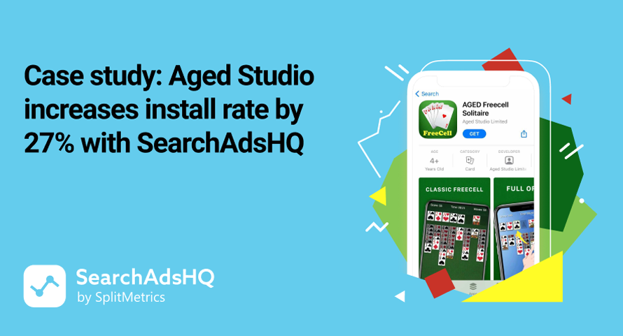 Aged Studio increases install rate by 27% with SplitMetrics Acquire (SearchAdsHQ)